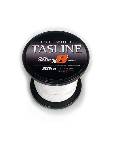 Tasline Elite White 80Lb Braid – Get Wet Outdoors